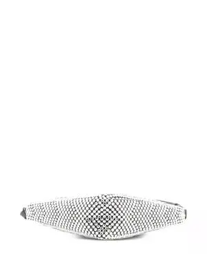 Prada Crystal Embellished Satchel - Black