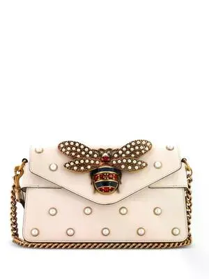 GUCCI GUCCI Embellished Leather Mini Shoulder Bag