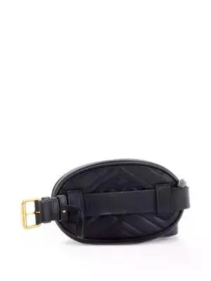 Gucci Gg Marmont Matelasse Leather Belt Bag - Black