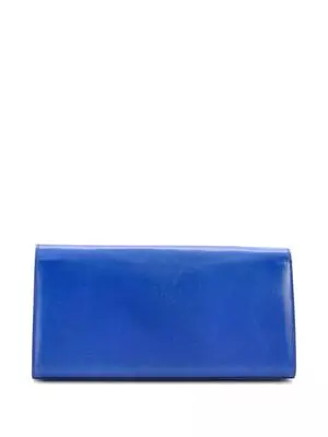 SAINT LAURENT Classic Monogram Leather Long Clutch Bag