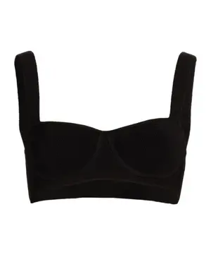 Galvan Nyx Knit Bralette - Black