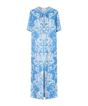 Borgo De Nor Linen Printed Maxi Dress - No