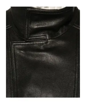 Nour Hammour Long-sleeve Leather Jacket