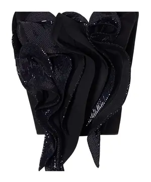 Maticevski Sequin-embellished Georgette Blouse - Black