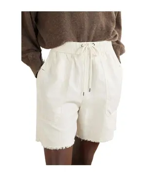 JAMES PERSE Cotton-blend High-rise Utility Shorts