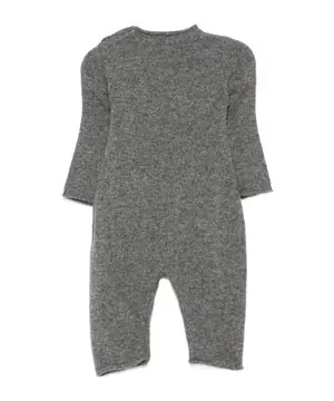 IL GUFO Bear-motif Knitted Romper