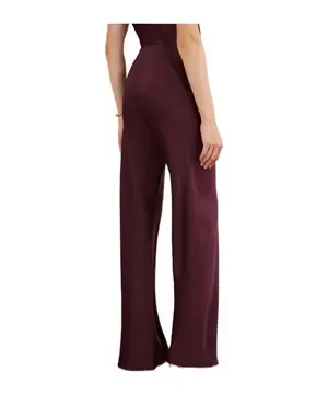 Veronica Beard Satin Wide-leg Pants
