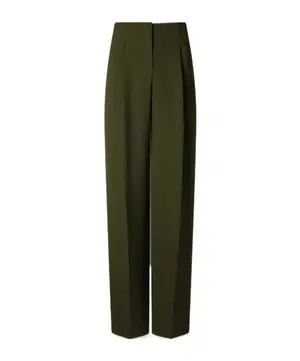 Veronica Beard High-waisted Wide-leg Pants - Black