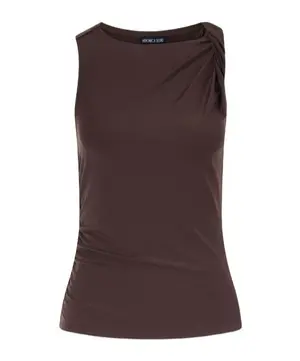 Veronica Beard Twisted Jersey Top