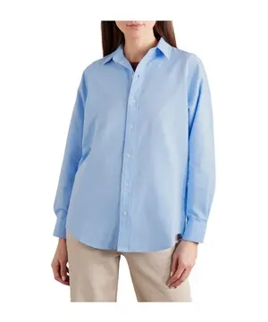 MOTHER Embroidered Cotton Shirt
