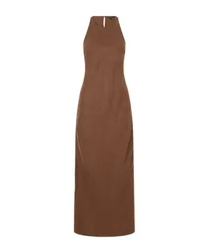 JAMES PERSE Linen Maxi Dress - Brown