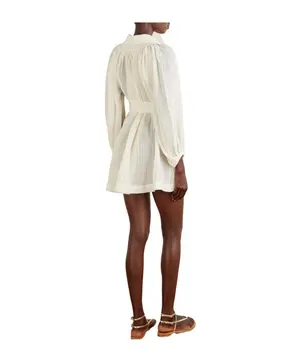 Lisa Marie Fernandez V-neck Mini Dress
