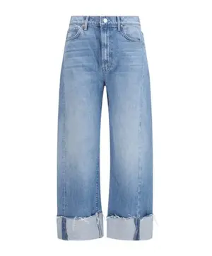 MOTHER High-rise Wide-leg Jeans - No