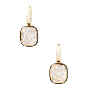 Assouline Cubic Zirconia & Enamel Earrings - No