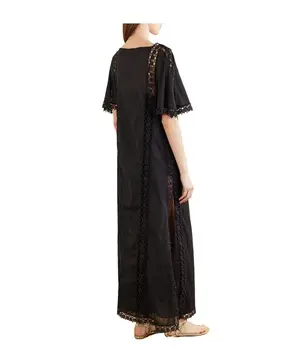 Charo Ruiz Ibiza Saena Lace-trim Maxi Tunic Dress