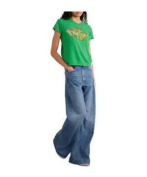 MOTHER Highrise Wideleg Jeans
