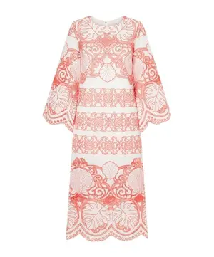 Borgo De Nor Broderie Anglaise Cotton-blend Poplin Midi Dress - No