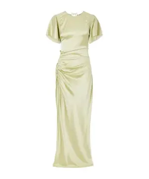 Veronica Beard Silk-blend Satin Gown - Nude