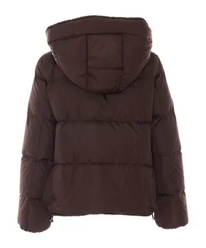 Add Hooded Quilted Down Jacket - No