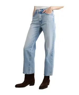 MOTHER High-rise Straight-leg Jeans