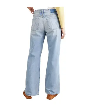 MOTHER Distressed High-rise Straight-leg Jeans