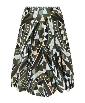 Emilio Pucci Printed Silk-twill Wide-leg Pants - Multicolor