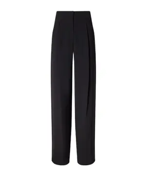 Veronica Beard High-waisted Wide-leg Pants - Black