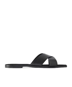 AeydĒ Leather Flats - Black