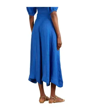 Lisa Marie Fernandez Linen-blend Midi Skirt - No