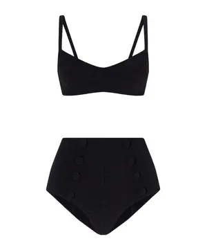 Lisa Marie Fernandez Twopiece Swimsuit - Black