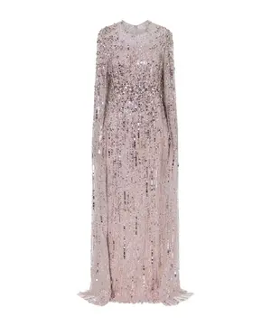 Jenny Packham Sequined Tulle Gown