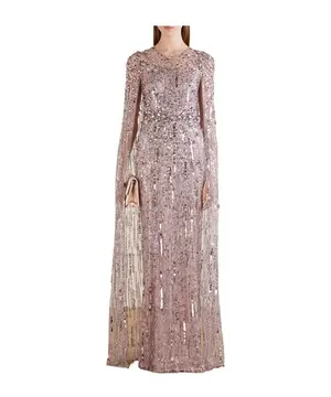 Jenny Packham Sequined Tulle Gown