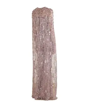 Jenny Packham Sequined Tulle Gown