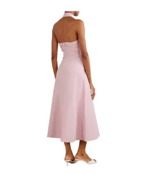 Veronica Beard Halterneck Midi Dress