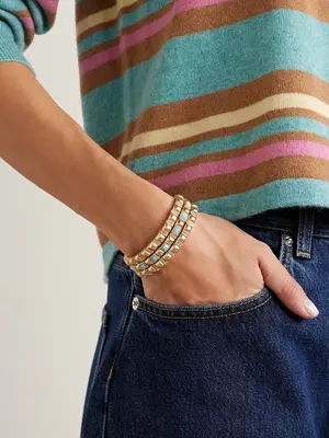 Assouline Multilayer Goldtone Bracelet