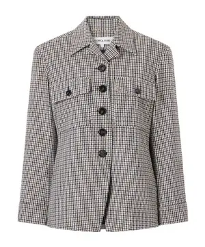 Veronica Beard Houndstooth Blazer - Gray