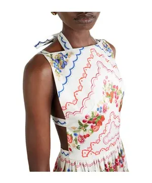 MARY KATRANTZOU Floral-print Woven Maxi Dress