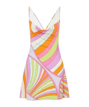 Emilio Pucci Printed Stretch-jersey Mini Dress - Multicolor