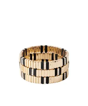 Assouline Blackgold Colorblock Multilayer Bracelet