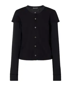 Our Legacy Layered Cotton-blend Cardigan - No