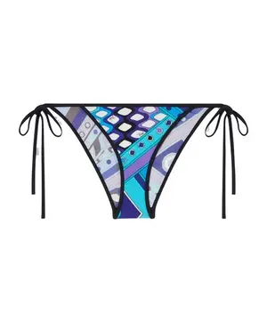 Emilio Pucci Printed Bikini Briefs - Blue