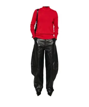Pinko High-neck Logo-patch Sweater