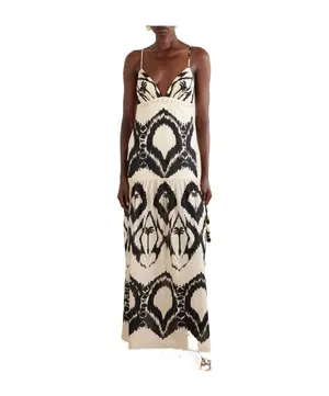 Johanna Ortiz Printed Cotton-poplin Maxi Dress