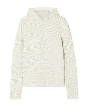 Aztech Mountain Ed Curtis Jacquard-knit Hoodie - White