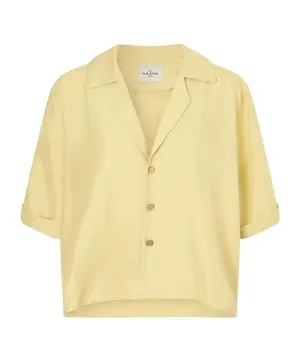 Le Kasha Cropped Silk Shirt - No