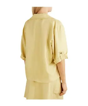 Le Kasha Cropped Silk Shirt