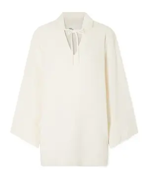 Lisa Marie Fernandez Tie-detailed Woven Tunic - No