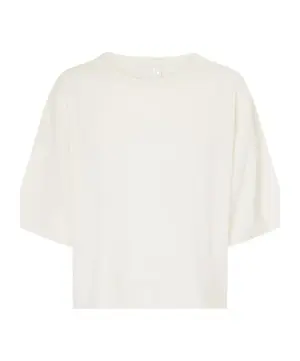 ALLUDE Cropped Knit Top - No