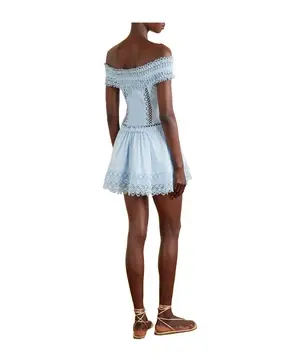 Charo Ruiz Ibiza Cotton-blend Mini Dress