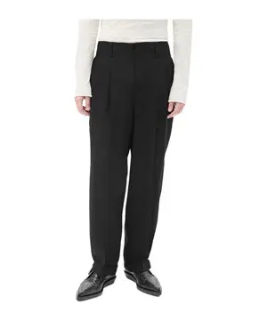 ANN DEMEULEMEESTER Agdar Pleated Tapered Trousers